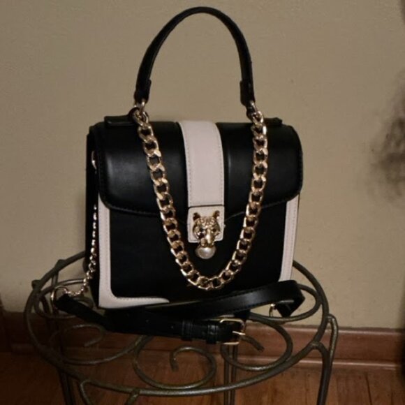 Aldo | Bags | Aldo Purse Black Beige | Poshmark
